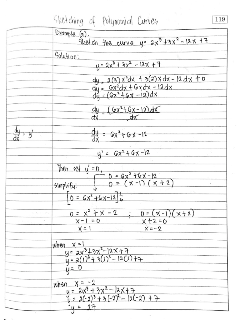 Sketching of Polynomial Curves | PDF