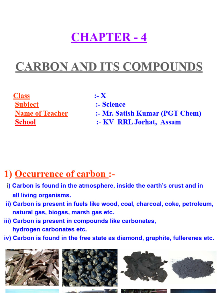 CH 4 Carbon and Its Compounds | PDF | Detergent | Ethanol