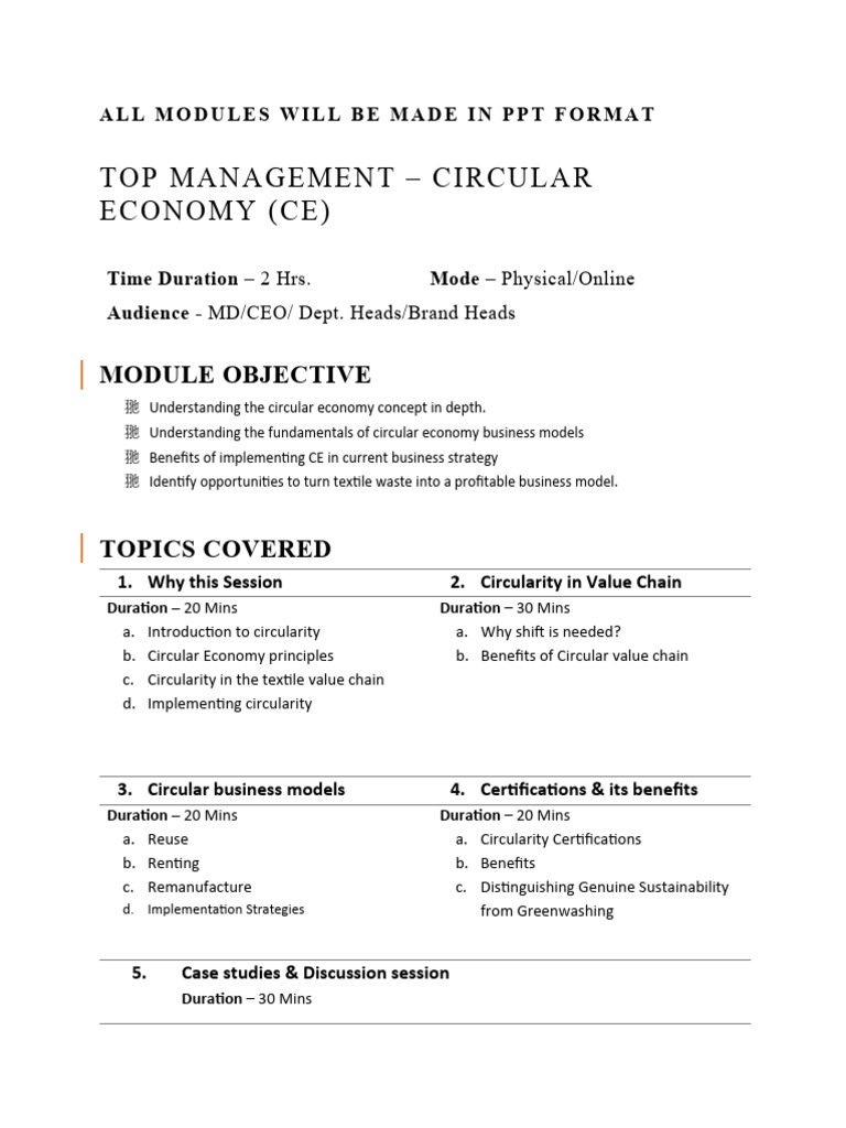 Outline - All Modules Final | PDF | Sustainability | Economies
