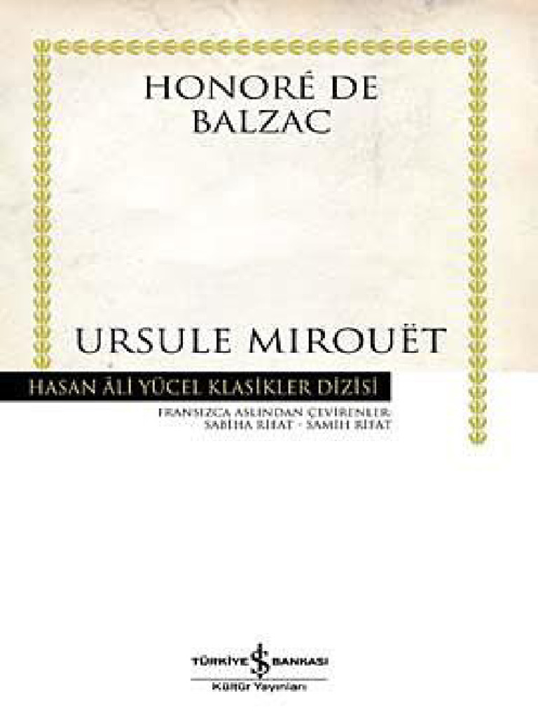Honoré de Balzac - Ursule Mirouet | PDF
