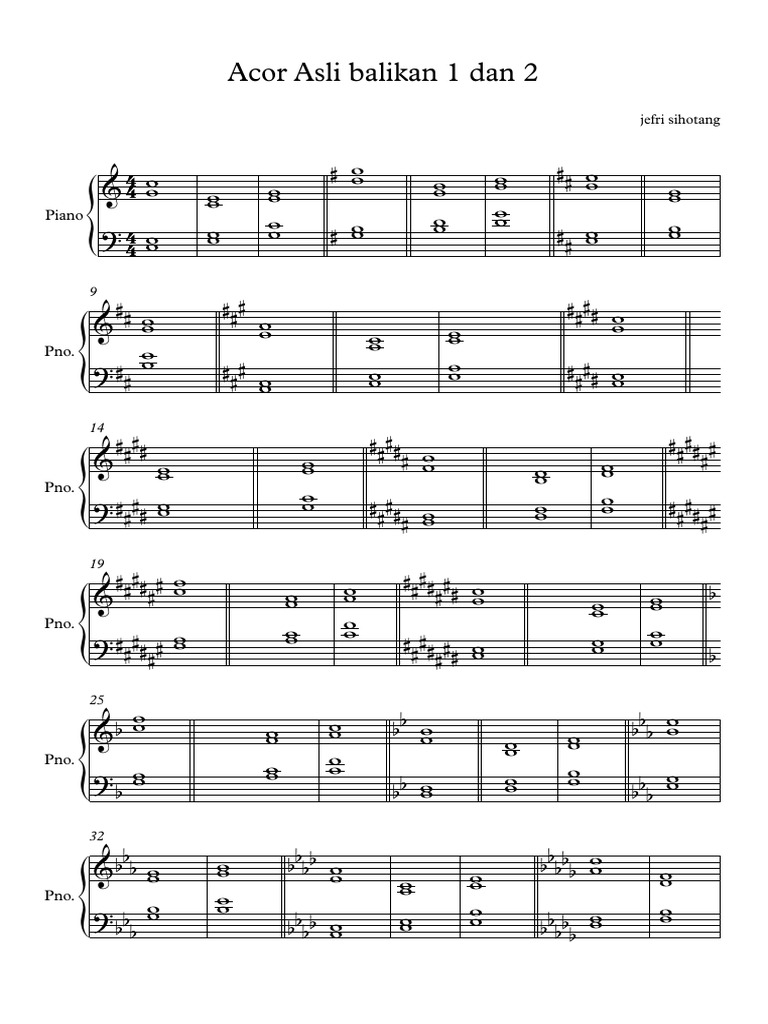 Tugas Harmoni Jefri - Full Score | PDF