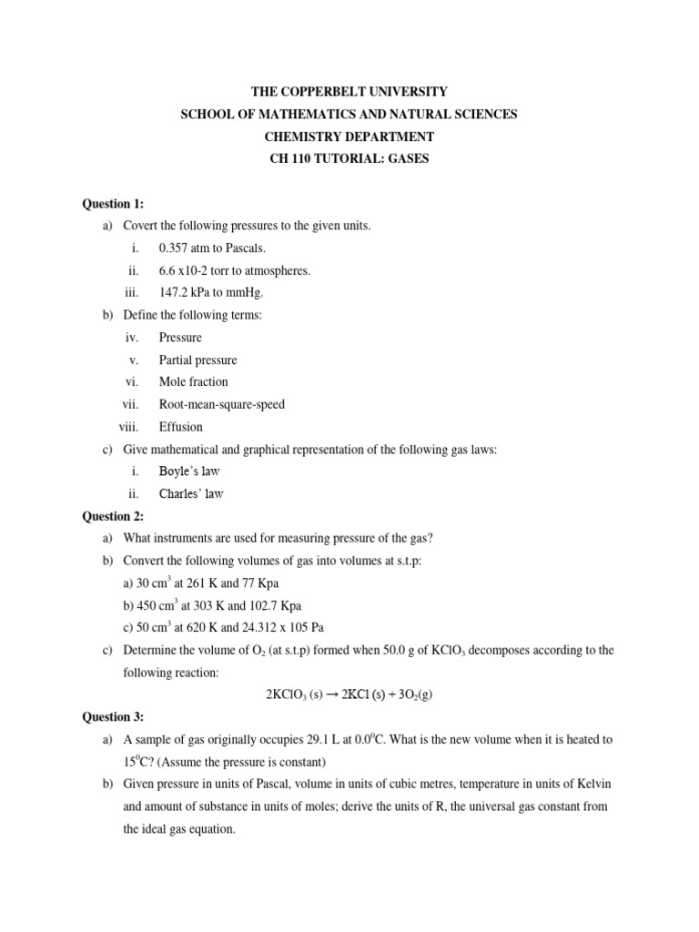 04 Gases | PDF | Gases | Pascal (Unit)