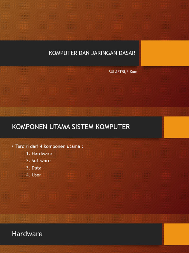 Komponen Komputer | PDF