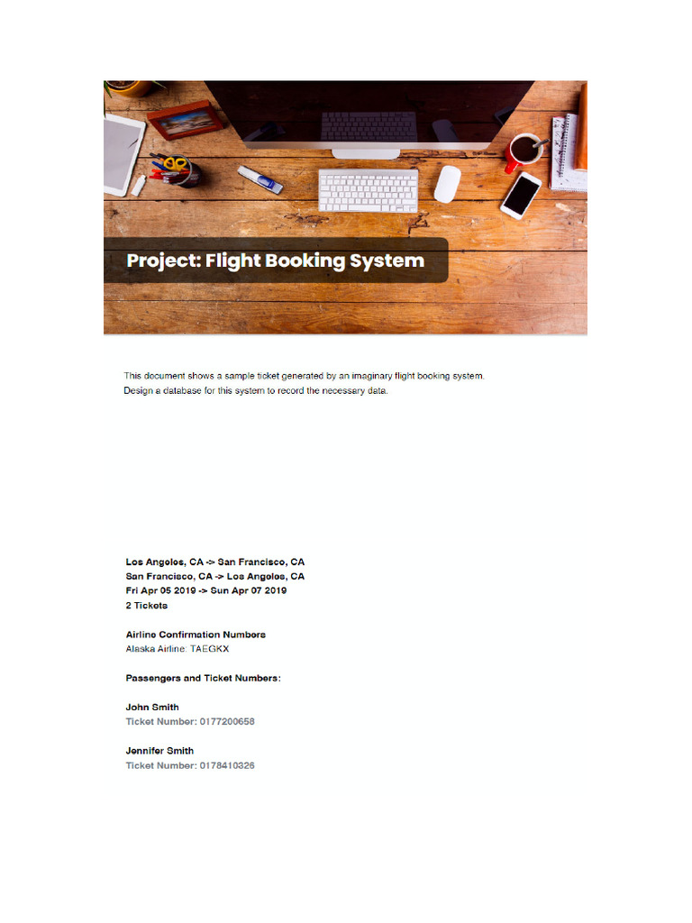 Ch.13-PROJECT Flight Booking System | PDF