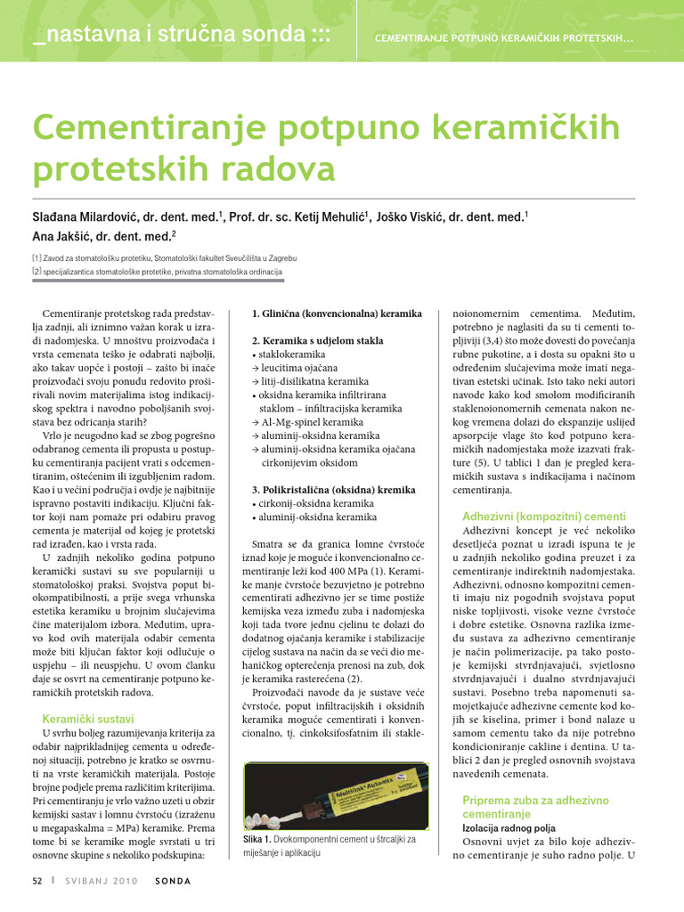 Cementiranje | PDF