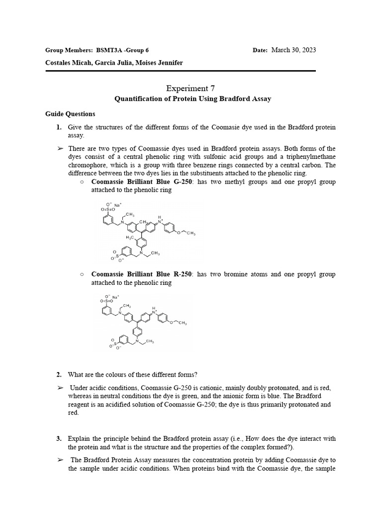 Experiment 7 PDF | PDF | Proteins | Nutrients