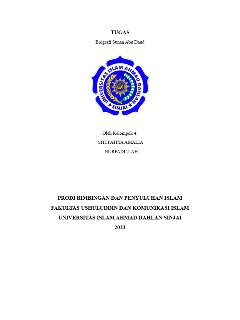 Biografi Singkat Sunan Abu Daud | PDF | Sejarah | Agama & Spiritualitas