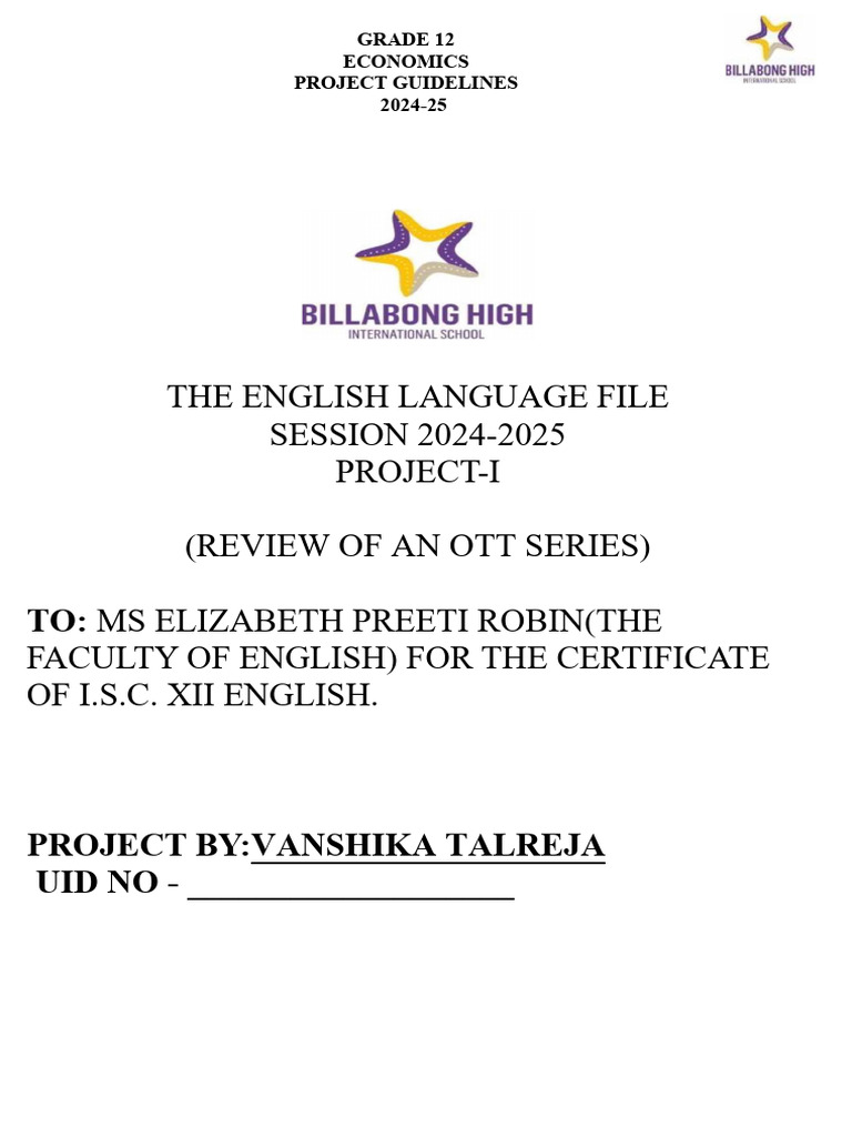 Grade - 12 - English Language - 2024 - 25 | PDF