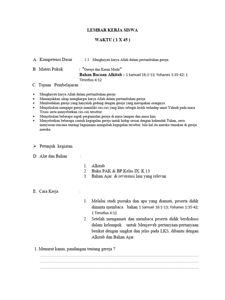 LKPD Tp. 2021 2022 Genap | PDF