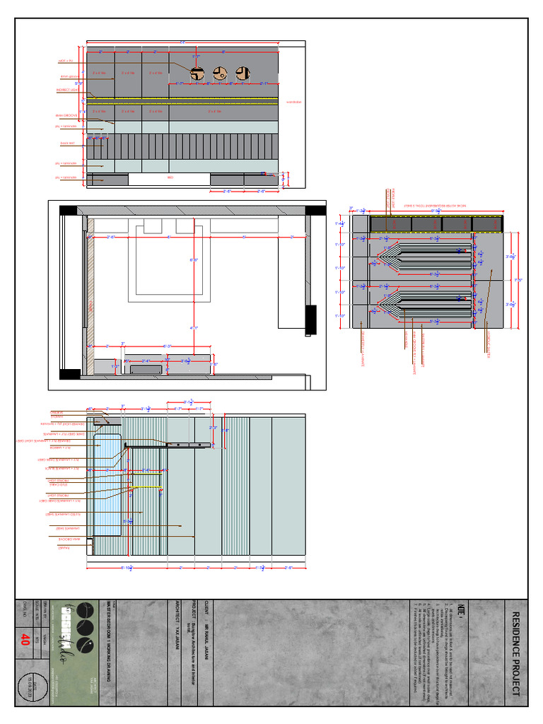 40.master Bedroom 1 Working Drawing (Hardikbhai Bedroom) | PDF | Building Materials | Interior ...