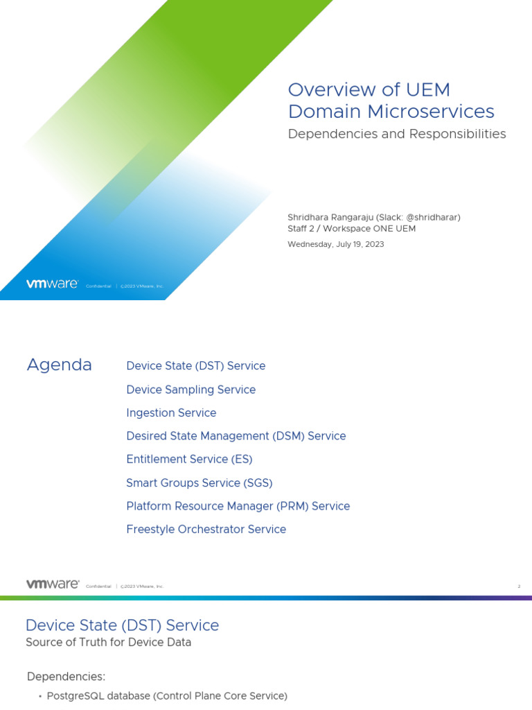 Overview of UEM Microservices | PDF | Databases | Postgre Sql