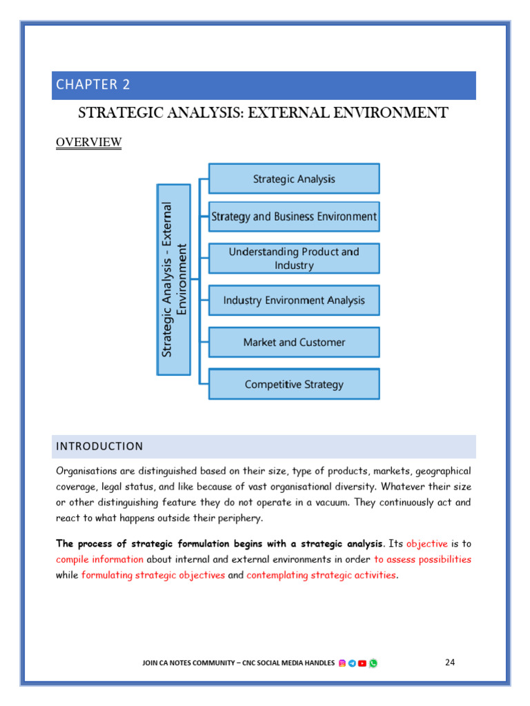 SM CH - 2 | PDF | Strategic Management | Risk