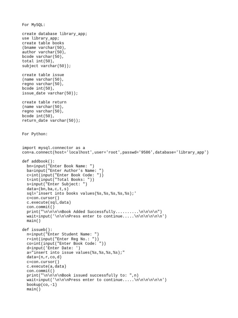 Class 12 Computer Science Project | PDF | Sql | Information Technology Management