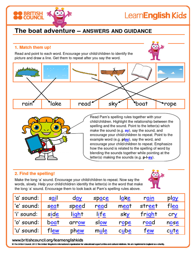 Spell The Boat Adventure Answers | PDF | Languages | Foreign Language ...