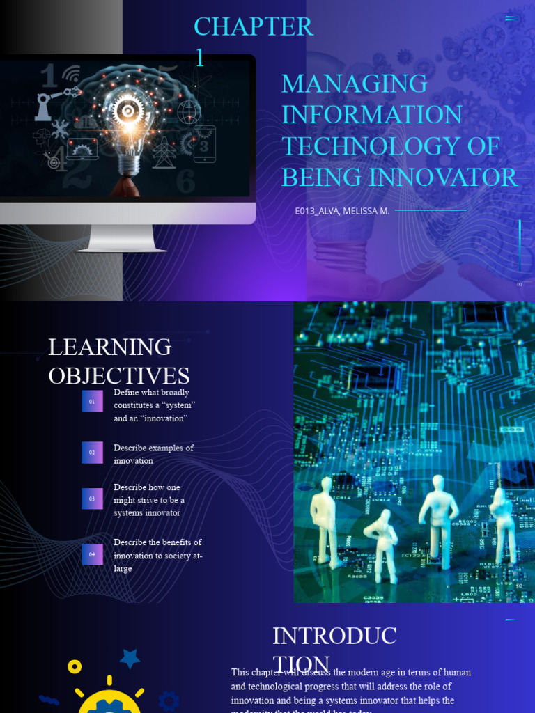 Chapter 1 - Managing Information Teachnology of Being Innovator | PDF ...
