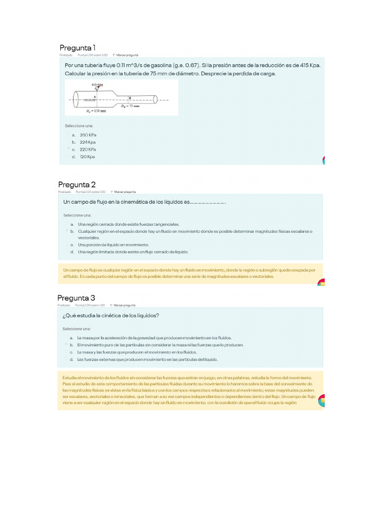 ACTIVIDAD VIRTUAL MECANICA DE FLUIDOS | PDF