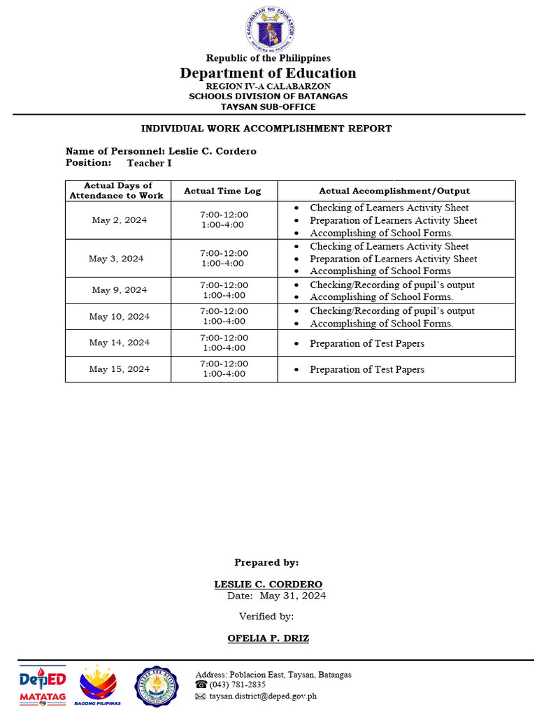 Accomplishment Report | Download Free PDF | Government | Public ...