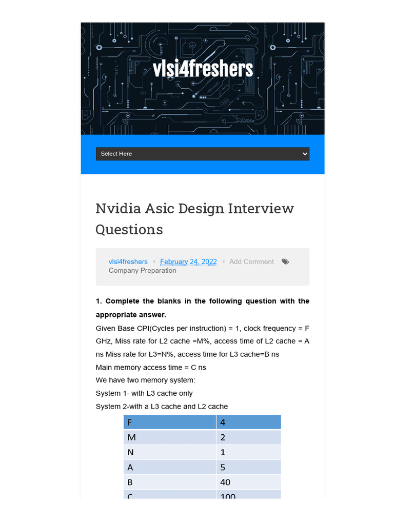 Www-Vlsi 4 Freshers | PDF | Computer Science | Computer Hardware