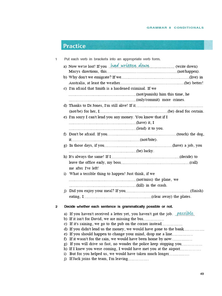 G8 - Conditional | PDF