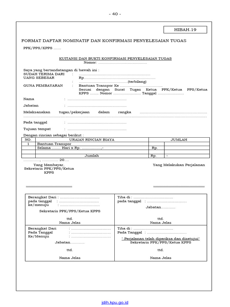 Bukti Konfirmasi PPK Pps | PDF