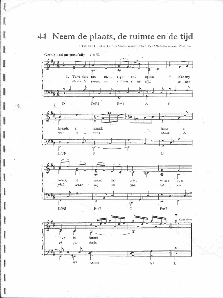 Neem de Plaats, de Ruimte en de Tijd | PDF