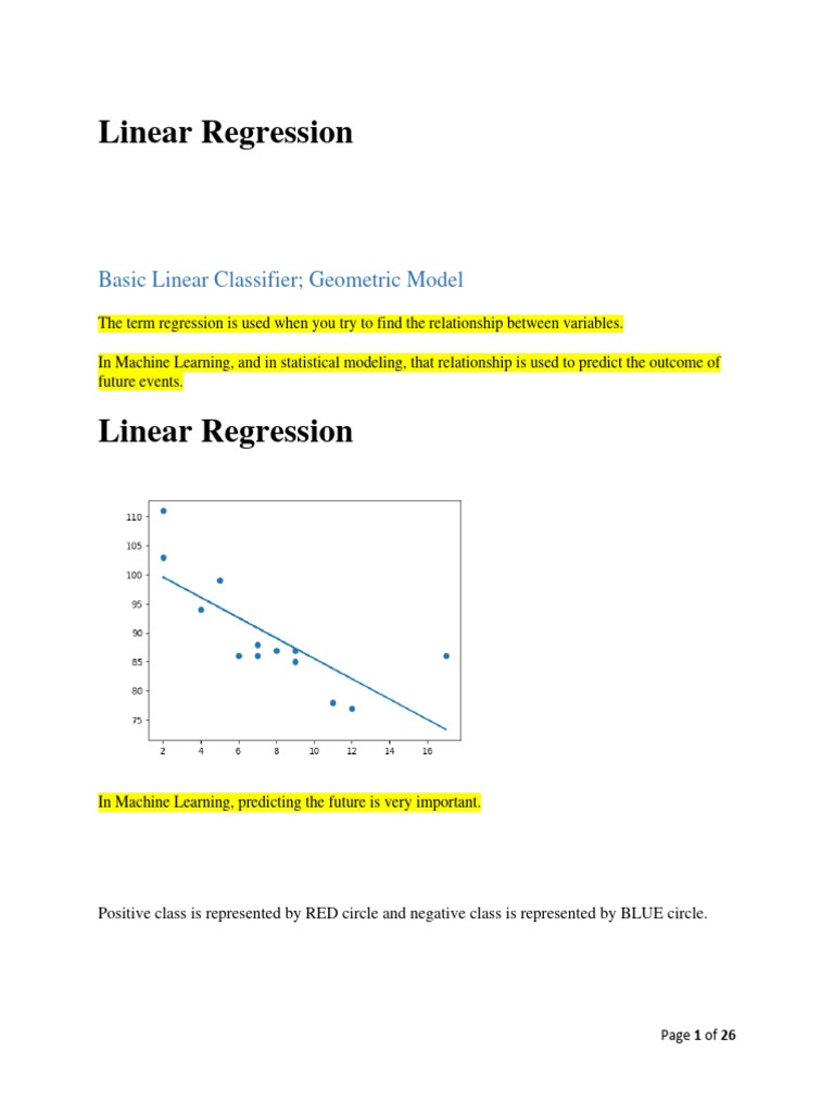 Linear Regression Example | PDF | Statistical Classification | Computational Neuroscience