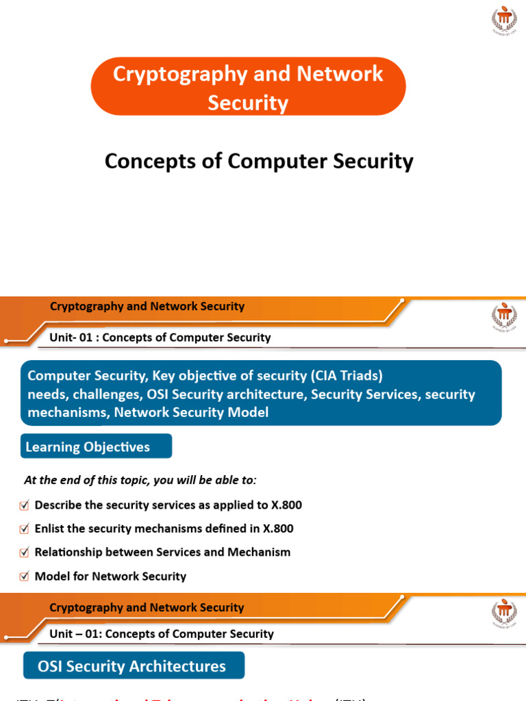Lecture 2.1 | PDF | Cryptography | Osi Model