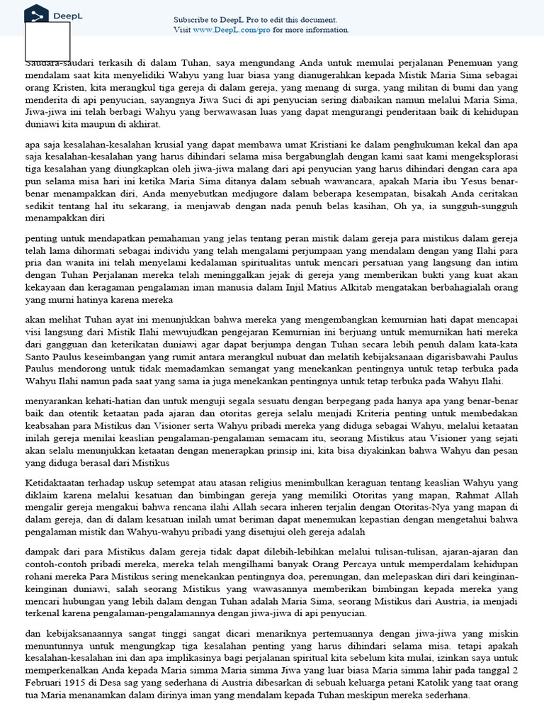 Maria Simma Id | PDF