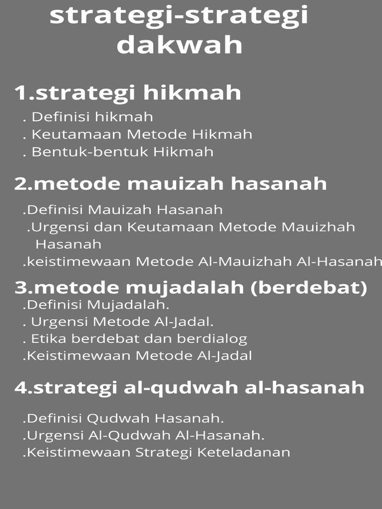 Strategi Dakwah Pdf