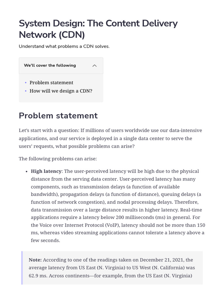 011-Content Delivery Network (CDN) | PDF | Domain Name System | Proxy Server