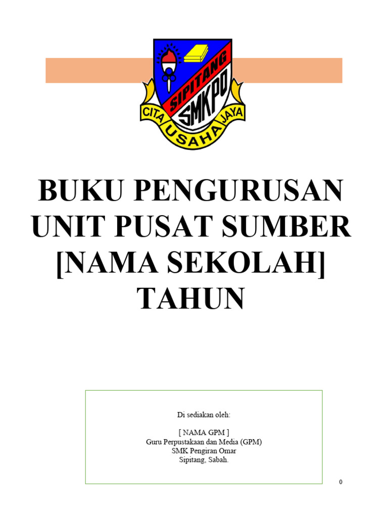 Buku Pengurusan PSS 2020 - Template | PDF