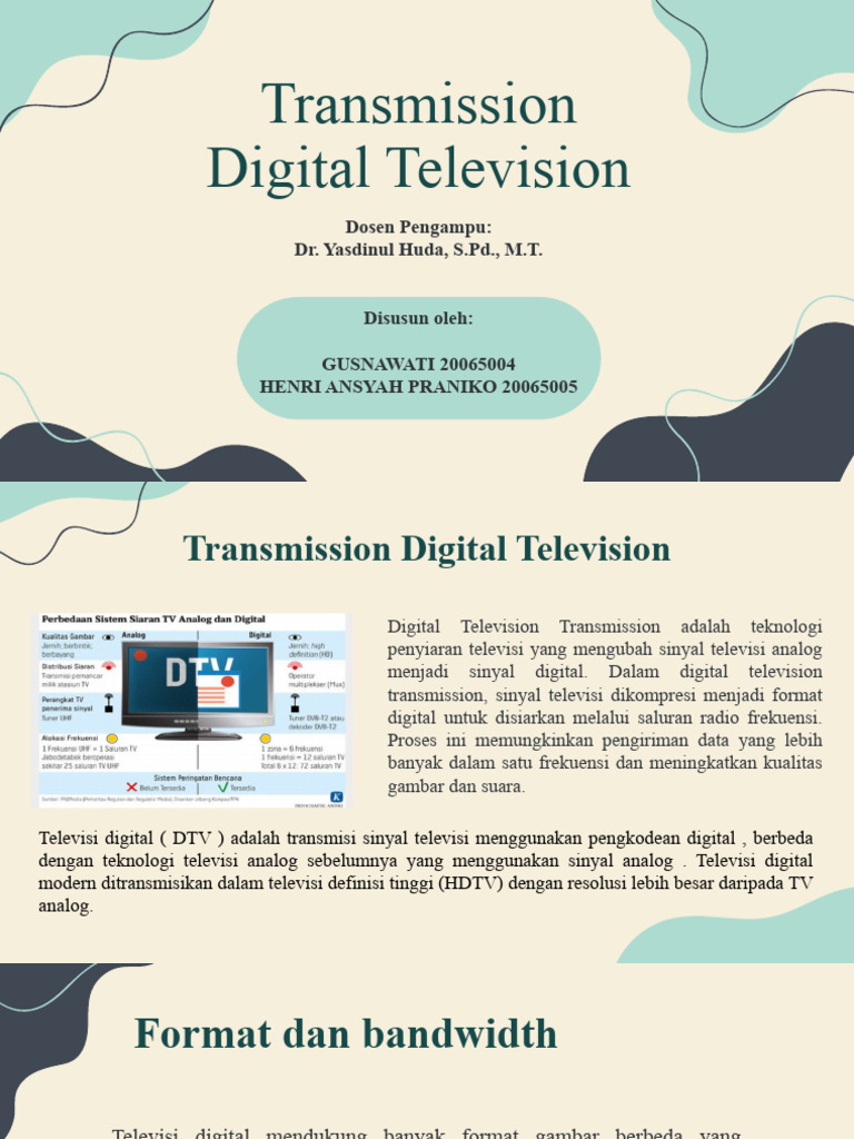 Transmisi Televisi Digital dan Standarnya | PDF | Komputer