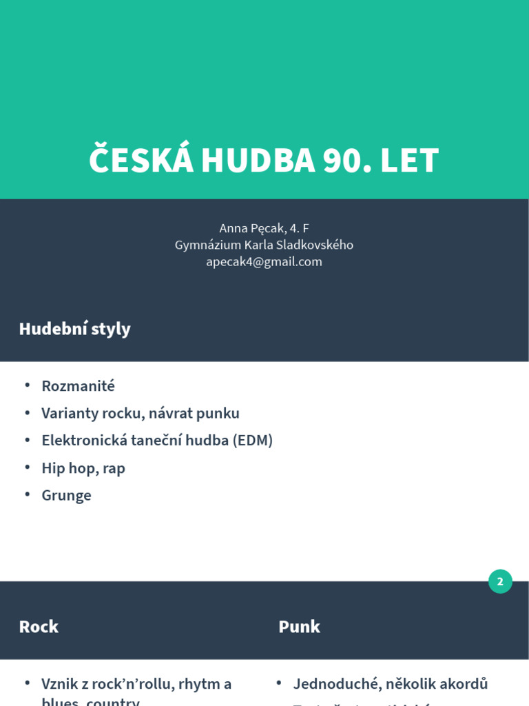 Ceska Hudba 90 Leta | PDF