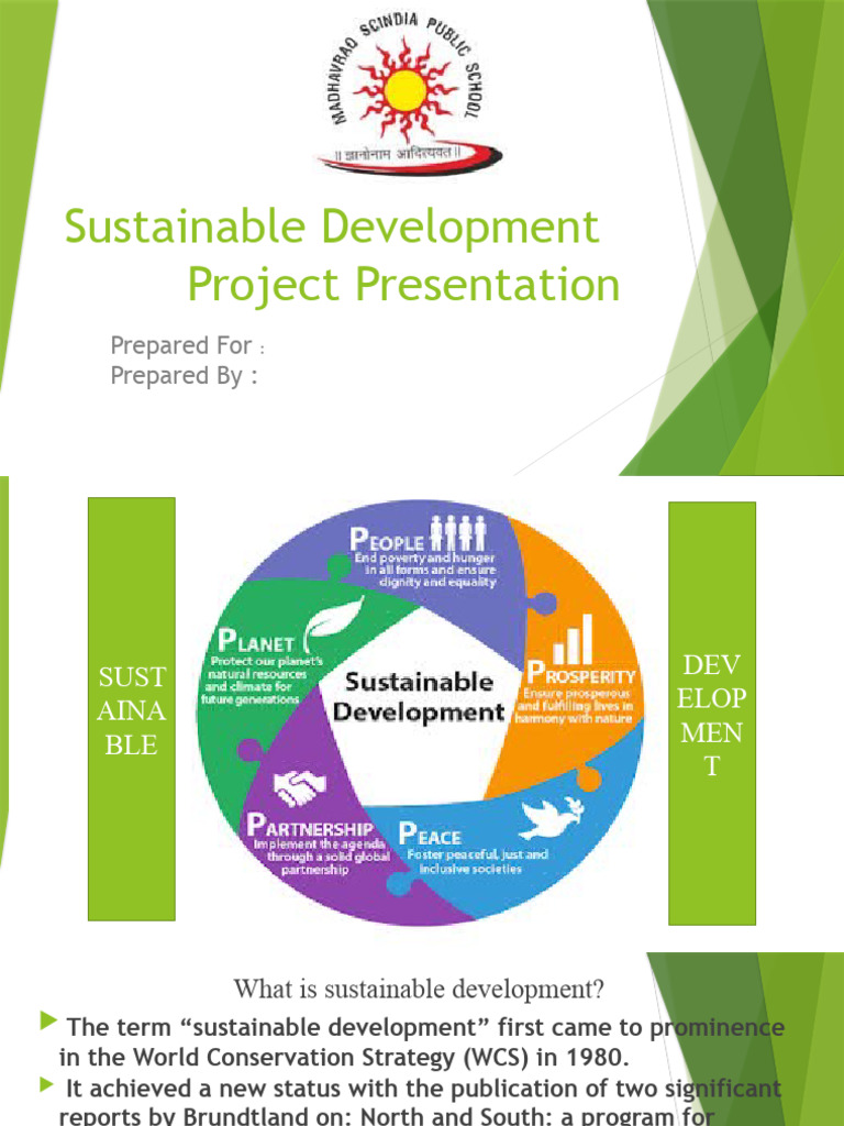 Slide Presentation Sustainable Development | PDF | Sustainability ...