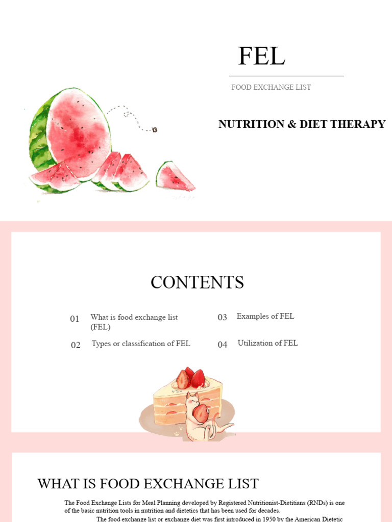 Food Exchange List for Meal Planning | PDF | Foods | Nutrition