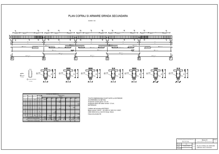 Plan Cofraj GS | PDF