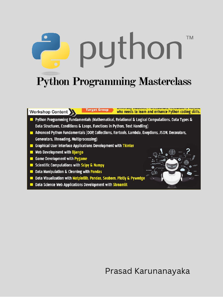 Python Basic To Medium Level Book NO 1 Data Science 1683351431 | PDF | Control Flow | Python ...