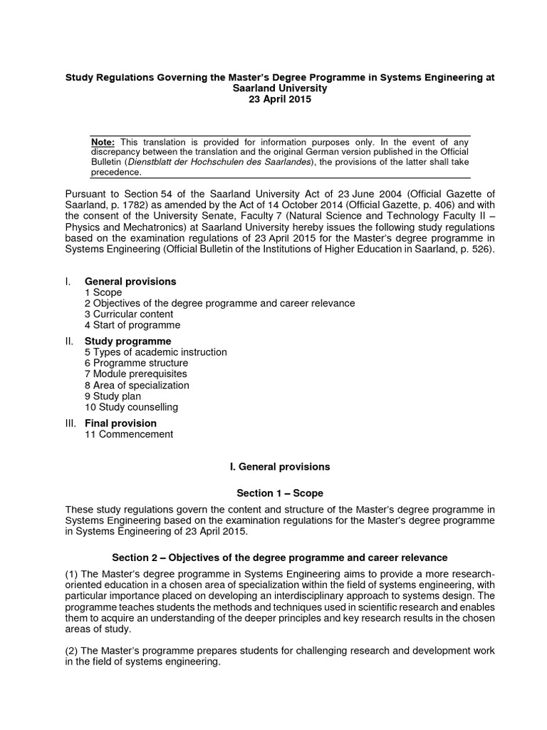 Systems Engineering | PDF | Course Credit | Thesis