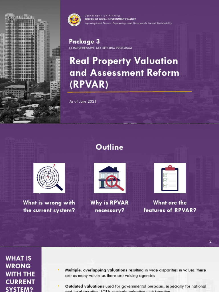 BLGF Presentation On Package 3 For Tmap GMM | PDF | Valuation (Finance) | Taxes