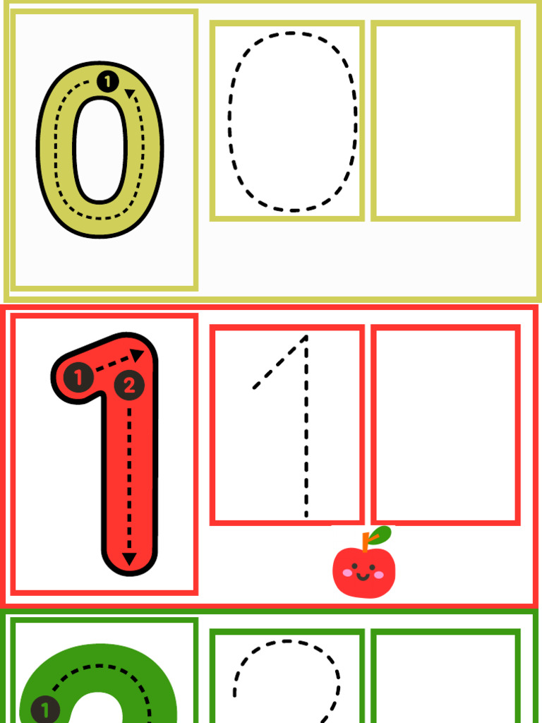 Numeros Tracejados 2 | PDF