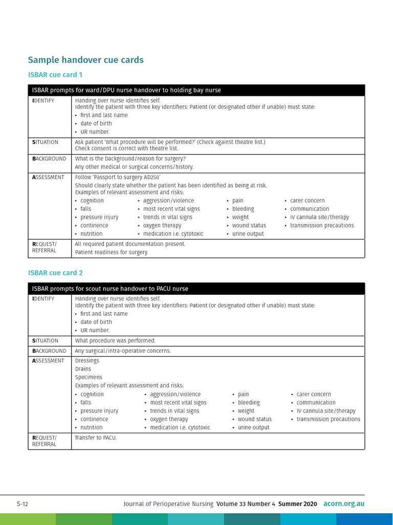 2020 33 (4) PRA2 ISBAR Kitney Supplemental | PDF | Surgery | Anesthesia