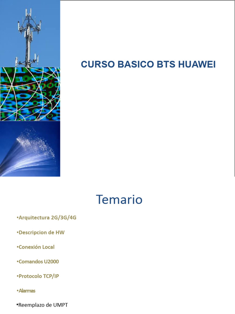 Curso Basico de Bts Huawei | PDF | 3 G | Lte (Telecomunicaciones)