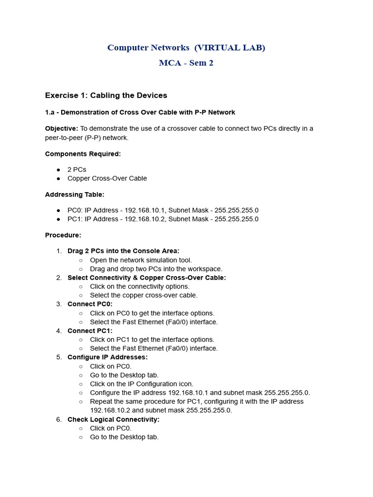 Srm Lab Manual Computer Networks Pdf Ip Address Routing 