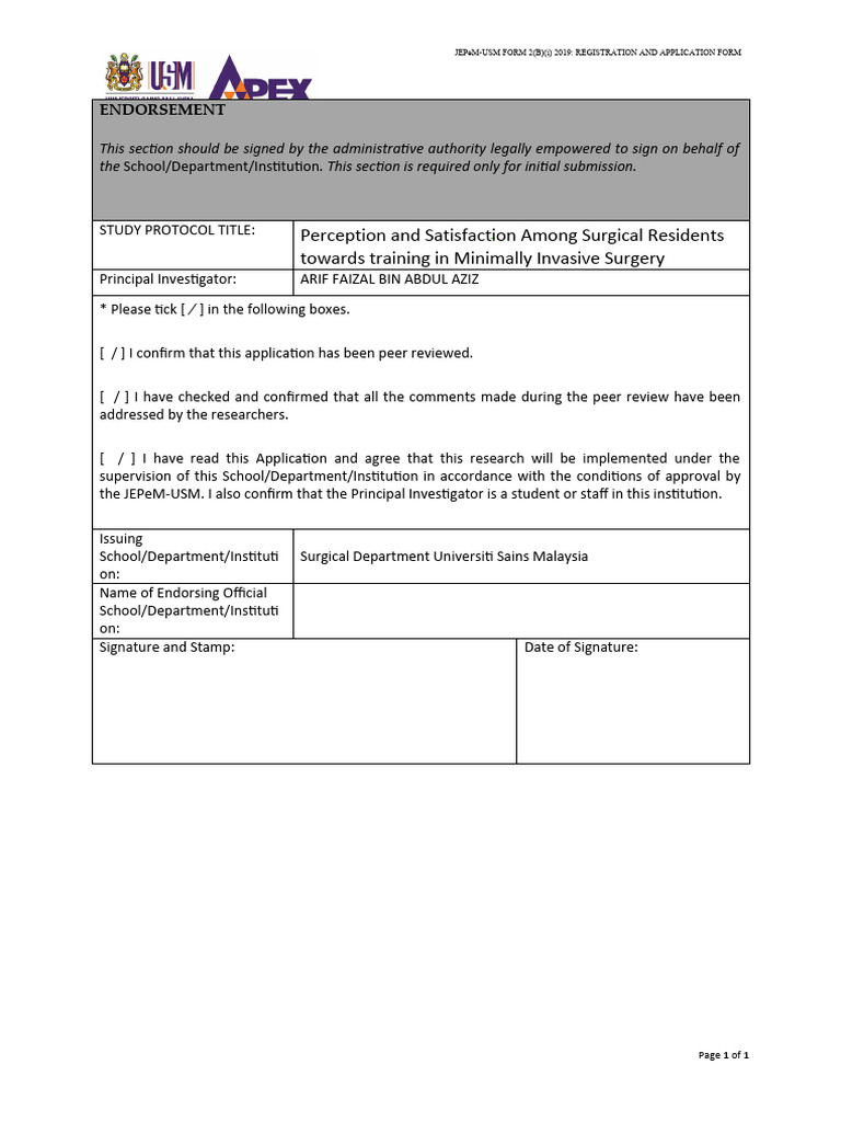 PTJ Endorsement | PDF