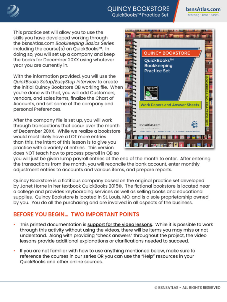 Quickbooks Introductory Notes | PDF | Bookkeeping | Quick Books