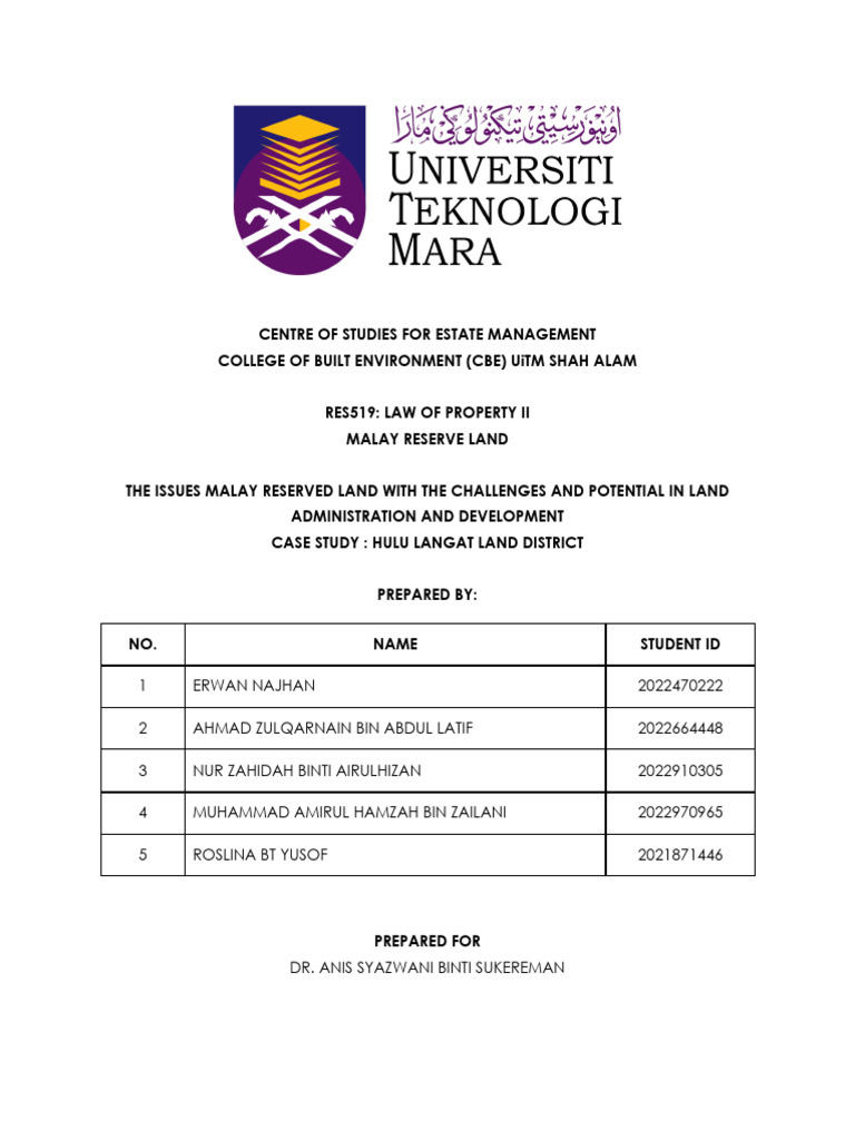 RES519 MRL Report | PDF | Malaysia | Appeal