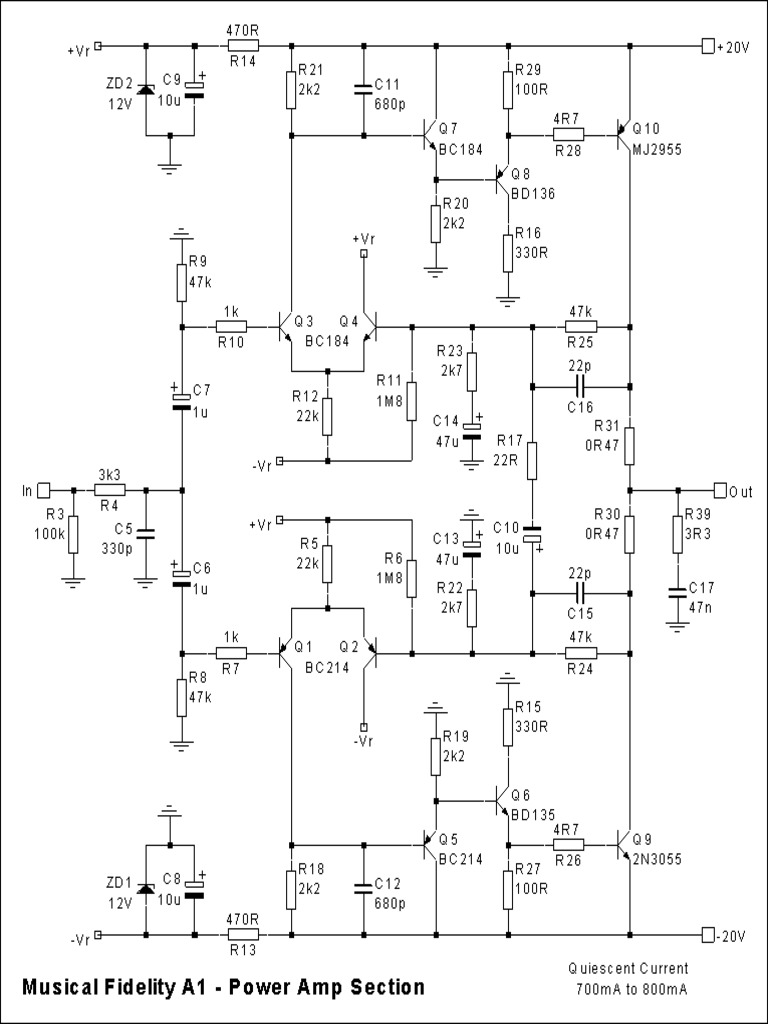 Musical-fidelity a1 Amplifier Schematic-1 | PDF