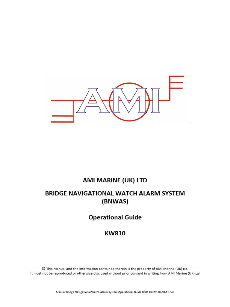 KW-810 - IME - Iss01 - Rev02 | PDF | Electricity | Electrical Engineering