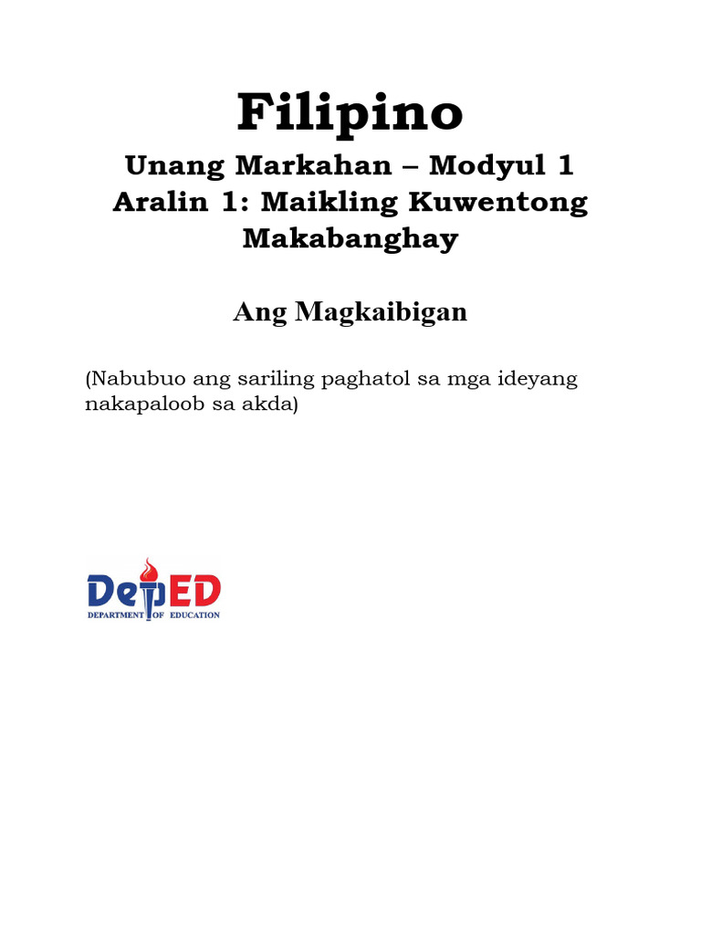Module in Filipino | PDF