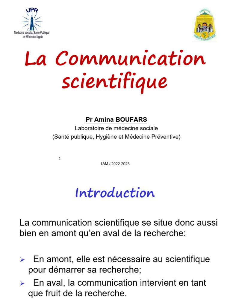 Communication scientifique et publication | PDF | la communication ...